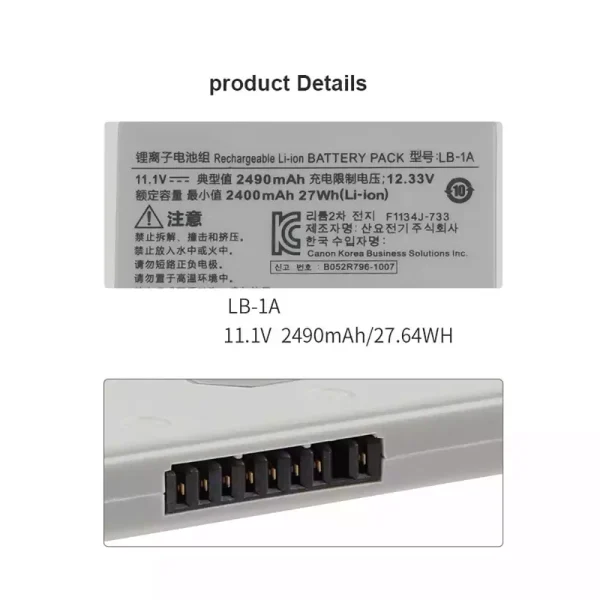 Singapore | Replacement battery for Canon CXDI-401C CXDI-401G CXDI-50G ...