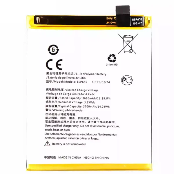 Genuine cell phone battery BLP685 for OnePlus 6T / OnePlus 7 ...