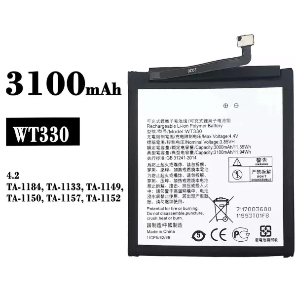 Genuine cell phone battery WT330 for Nokia 4.2 - batterysg.com