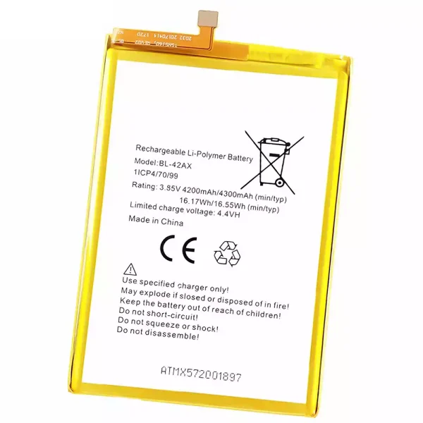 Genuine cell phone battery BL-42AX for Infinix NOTE 4 - batterysg.com