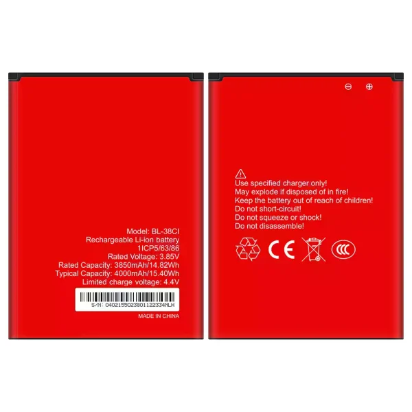 Genuine cell phone battery BL-38CI for itel A49/A58 Pro/A58/A05S ...